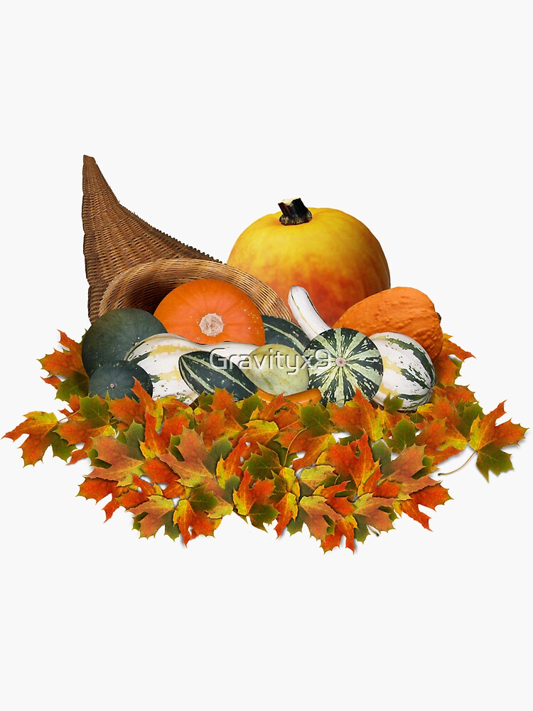 "Autumn Cornucopia" Sticker for Sale by Gravityx9 | Redbubble