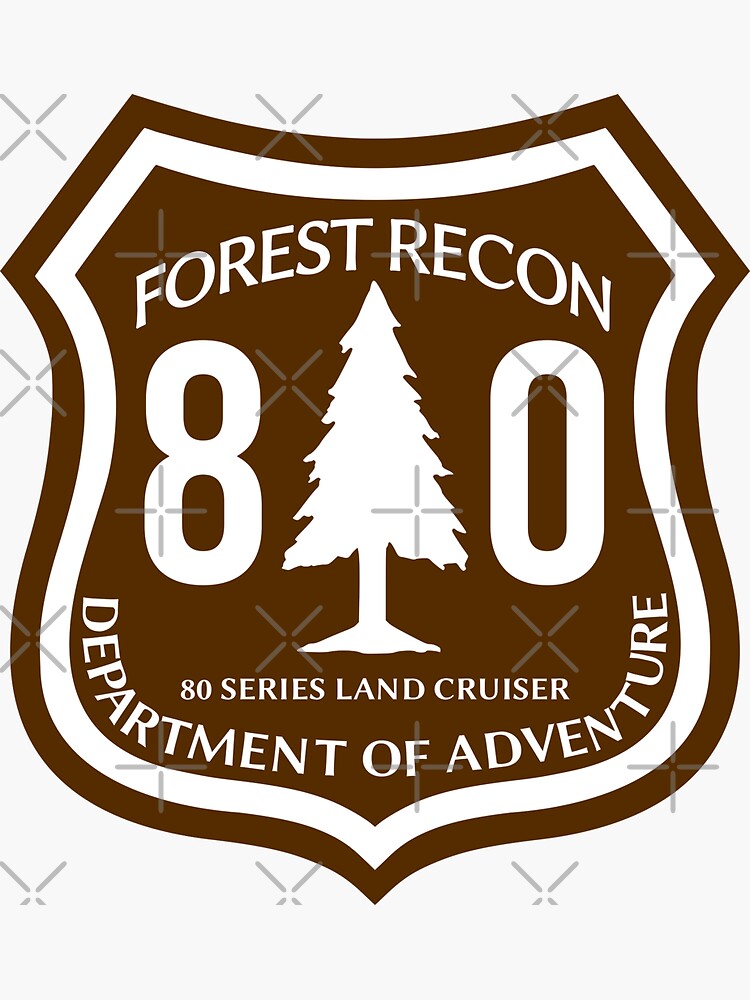 "Forest Recon 80 Series Land Cruiser" Sticker for Sale by arkantero ...