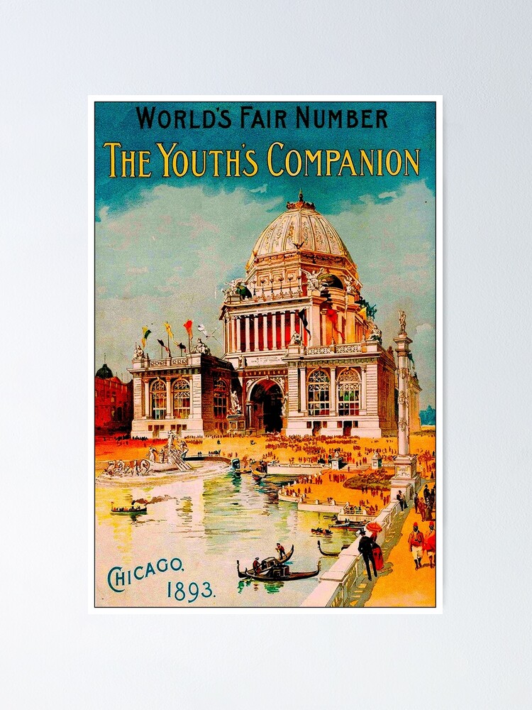 "CHICAGO : Vintage 1893 Worlds Fair Advertising Print" Poster by ...