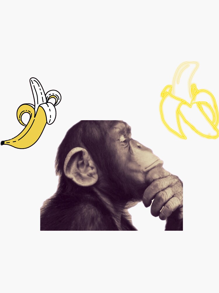 "Monkey Business " Sticker for Sale by Sabredesign | Redbubble