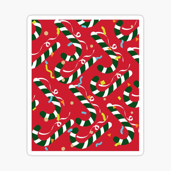 "Confetti Candy Pattern in Red" Sticker for Sale by gwaps | Redbubble