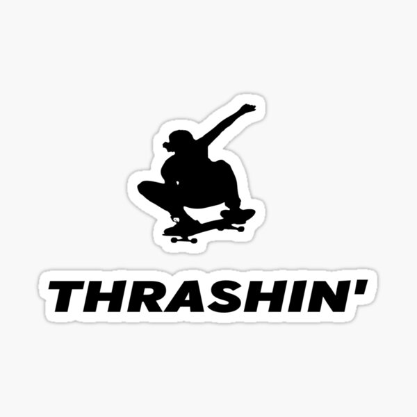 "Thrashin'" Sticker for Sale by calibrit | Redbubble