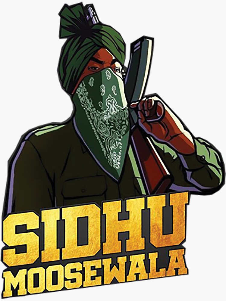 "Sidhu Moosewala gun" Sticker for Sale by ThomasCraigy | Redbubble