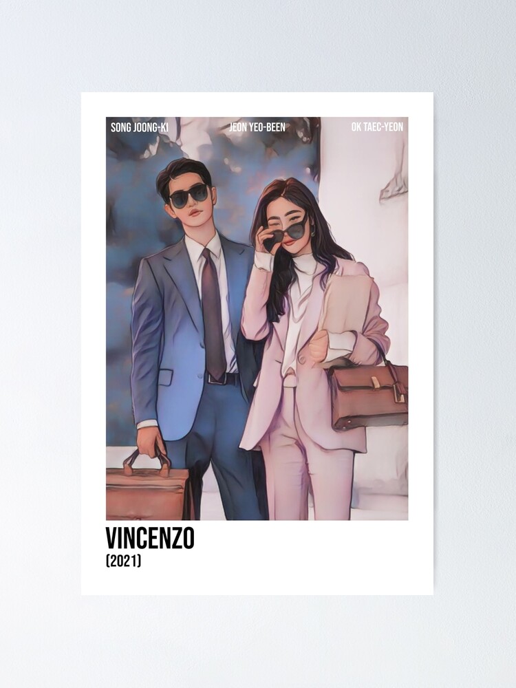 "Vincenzo (2021) minimalist kdrama" Poster for Sale by LadyPPink ...