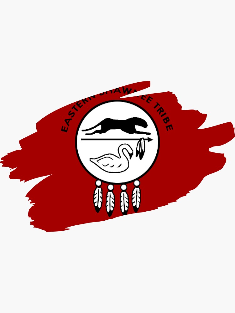 "Eastern Shawnee Tribe Brushstroked" Sticker for Sale by artyflyers ...