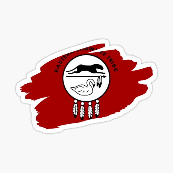 "Eastern Shawnee Tribe Brushstroked" Sticker for Sale by artyflyers ...