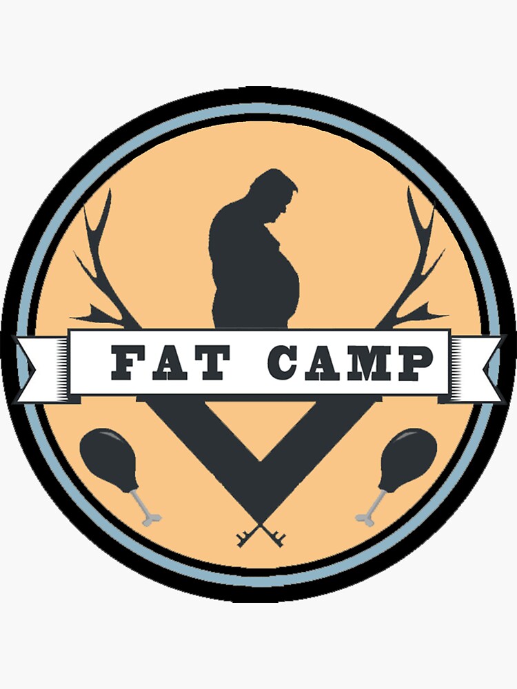 "FAT CAMP LOGO" Sticker for Sale by theRedWasp | Redbubble