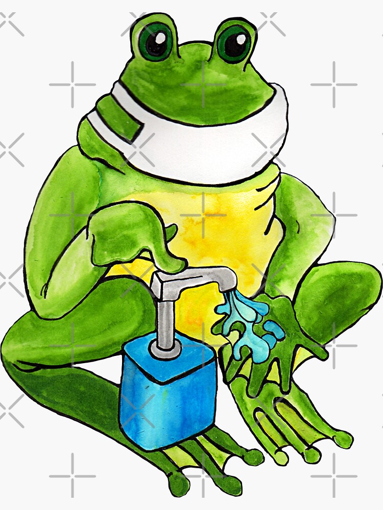 "clean frog" Sticker for Sale by JoJoFavro | Redbubble