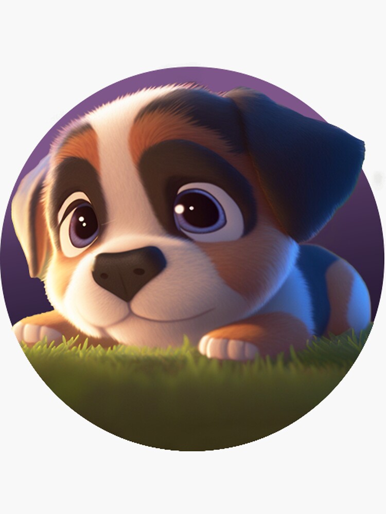 "Cute Adorable Pupper" Sticker for Sale by PoormanToast | Redbubble