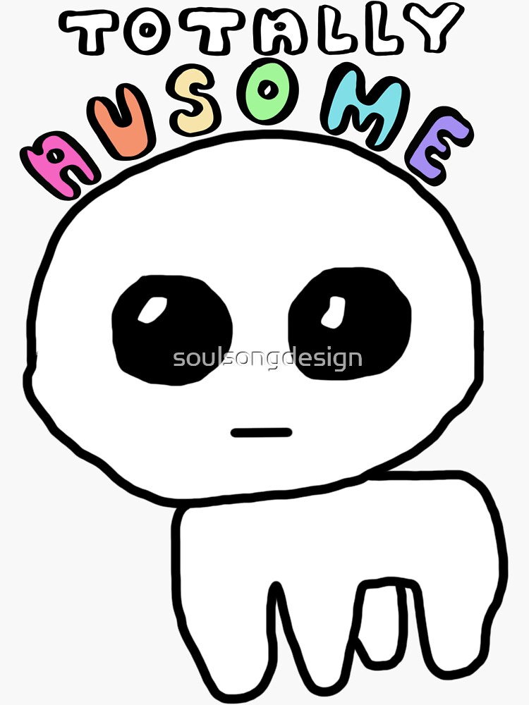 "Autistic Alien Creature Totally Ausome" Sticker for Sale by ...