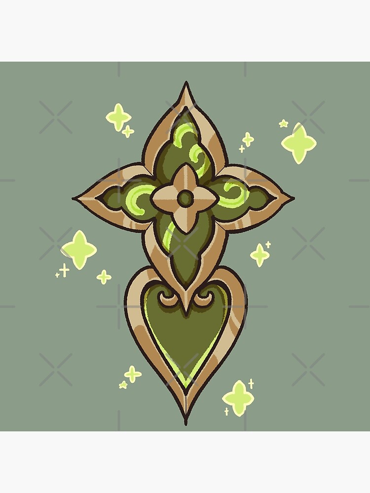 Poster « Icône de Dendro Archon Nahida Doodle mignon Genshin Impact ...