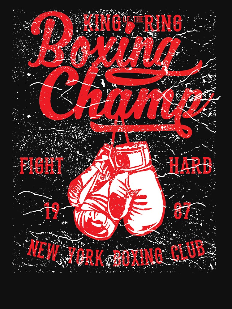 "Boxing Champ New York Boxing Club" Essential T-Shirt for Sale by ...