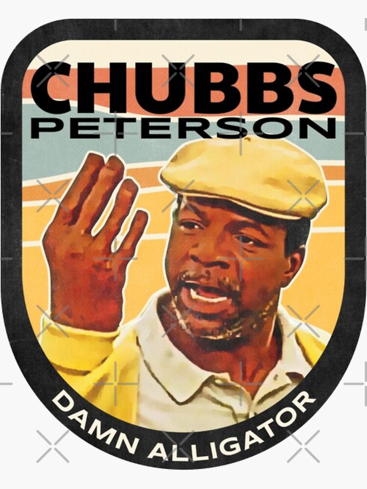 "Retro Chubbs Peterson" Sticker for Sale by DLutfy | Redbubble