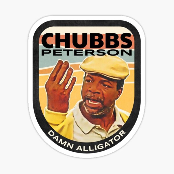 "Retro Chubbs Peterson" Sticker for Sale by DLutfy | Redbubble