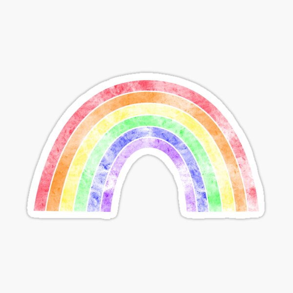 "Rainbow" Sticker for Sale by TheJunkRevival | Redbubble