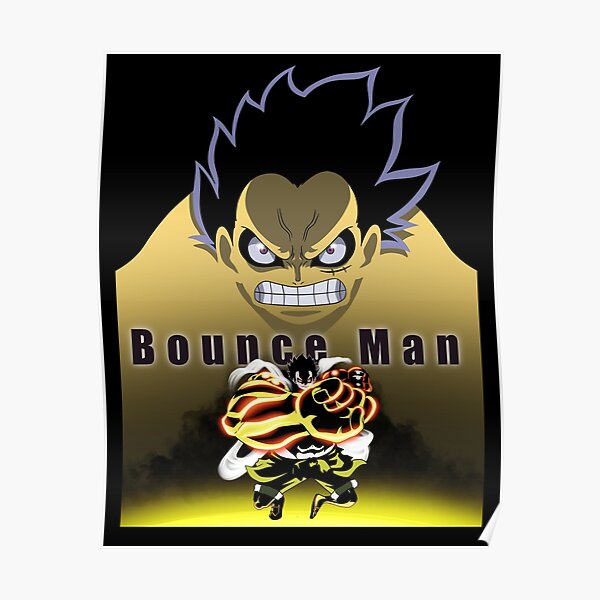 "One Piece Luffy Gear 4 Bounce Man" Poster for Sale by Artsbykk | Redbubble