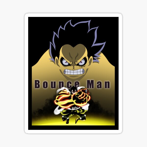 "One Piece Luffy Gear 4 Bounce Man" Sticker for Sale by Artsbykk ...