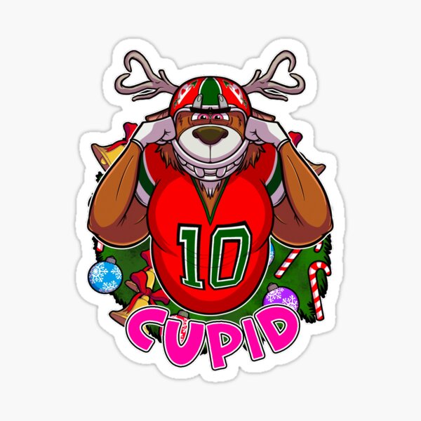 "Santa's Reindeer Football Player (Cupid)" Sticker for Sale by ...