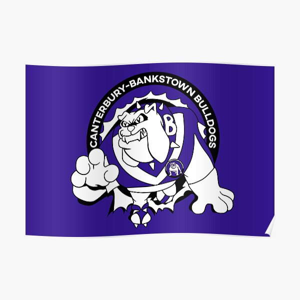 "Canterbury Bankstown Bulldogs" Poster for Sale by Retro-Footy | Redbubble