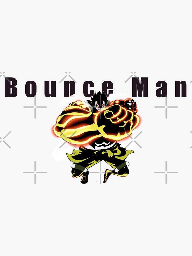 "One Piece Luffy Gear 4 Bounce Man" Sticker for Sale by Artsbykk ...