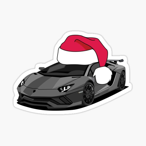 "Aventador Christmas" Sticker for Sale by chooseorcreate1 | Redbubble