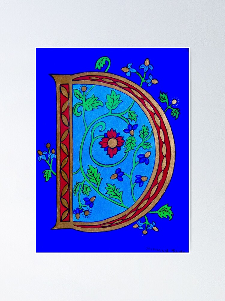 "Medieval Letter "D"" Poster for Sale by Shulie1 | Redbubble