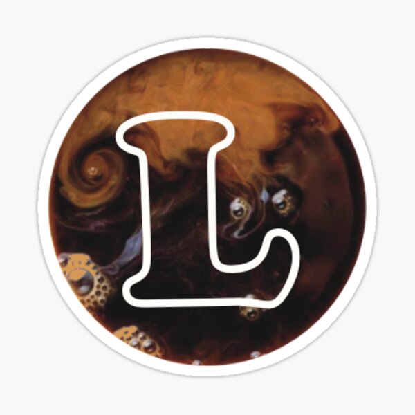 "Letter L in Espresso PopSocket" Sticker for Sale by Zephyr-Studio ...