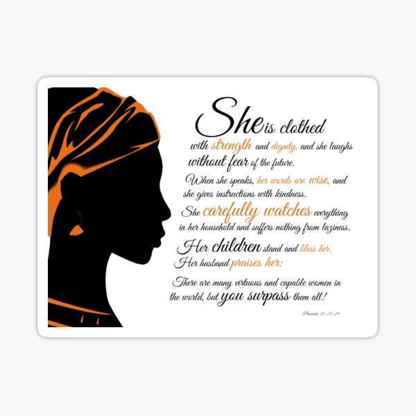 Proverbs 31 Woman Sticker For Sale By Bassetown Art Redbubble