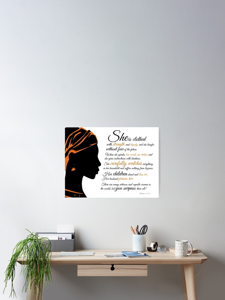 Proverbs 31 Woman Poster For Sale By Bassetown Art Redbubble