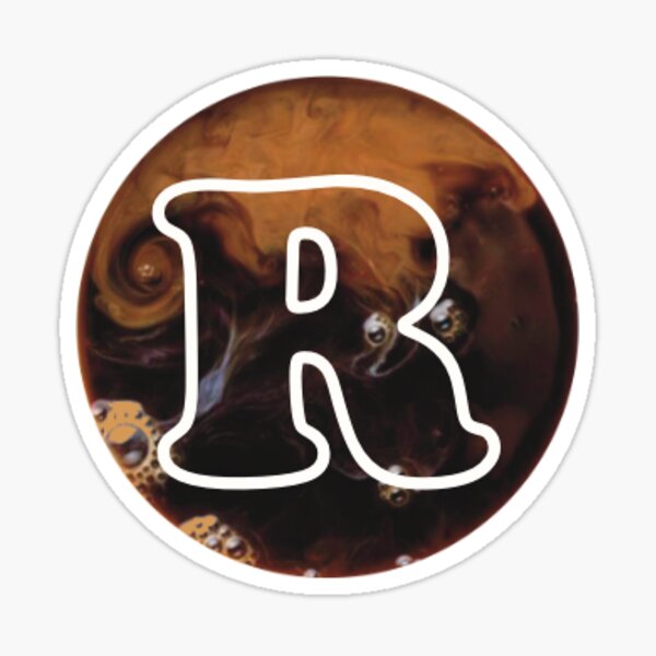 "Letter R in Espresso PopSocket" Sticker for Sale by Zephyr-Studio ...