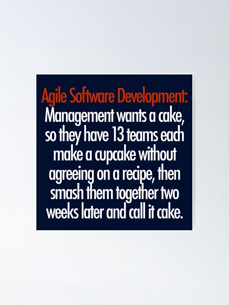 "Agile Software Development" Poster by unixorn | Redbubble