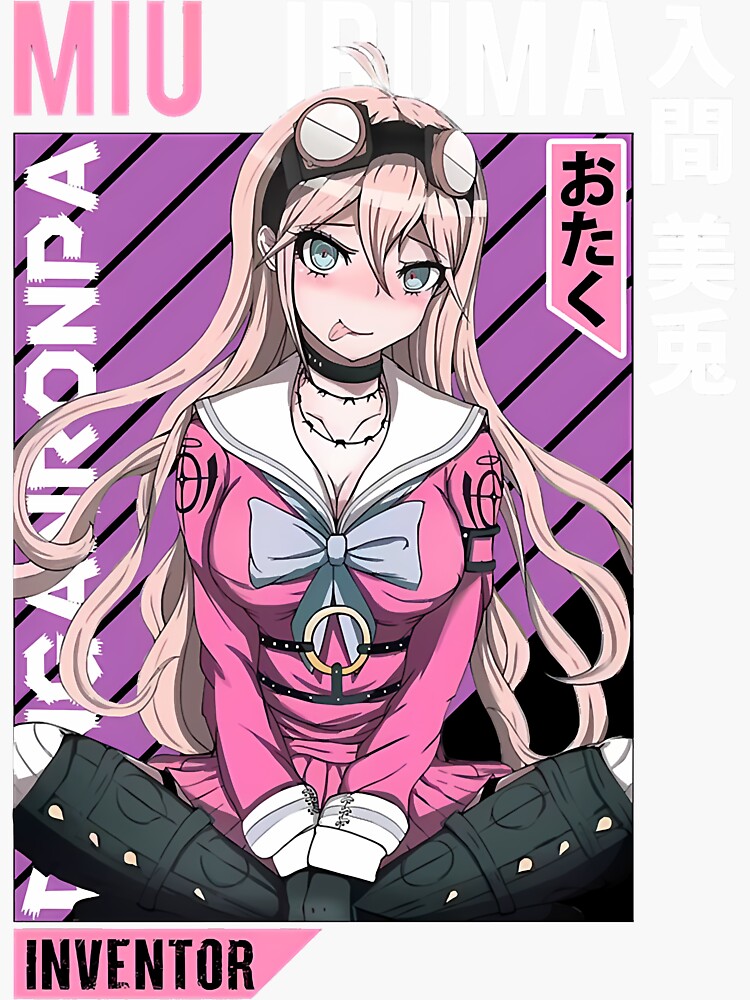 Miu Iruma Danganronpa Sticker For Sale By Kinicreationxx Redbubble