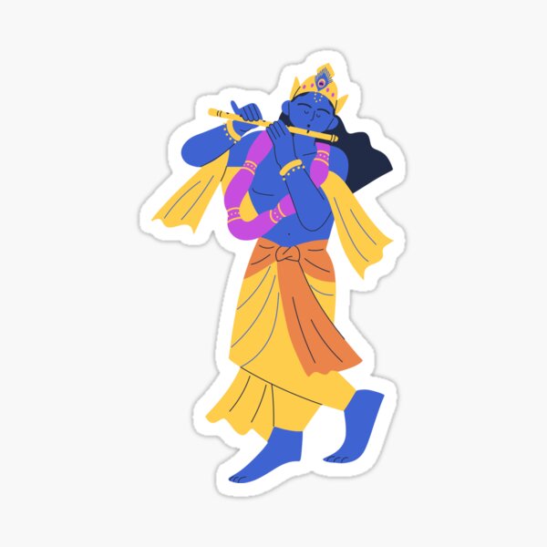 "Lord Krishna" Sticker for Sale by AlaukikaShop | Redbubble
