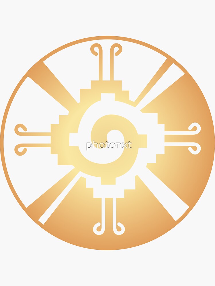 "Galactic Butterfly Hunab Ku - aztec symbol" Sticker for Sale by ...