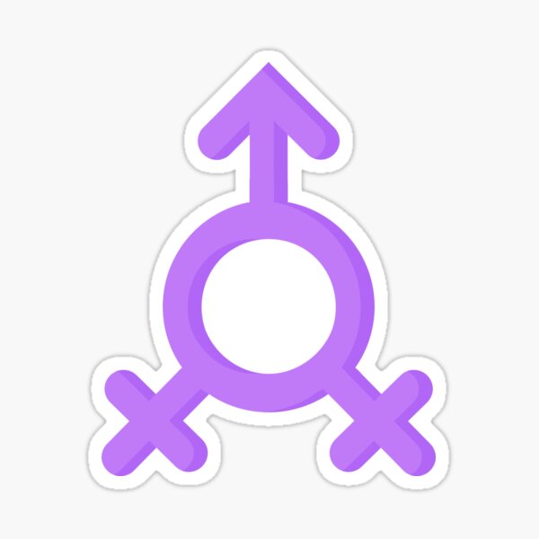 Bi Sexual Symbol Sticker For Sale By Khnifssa Redbubble