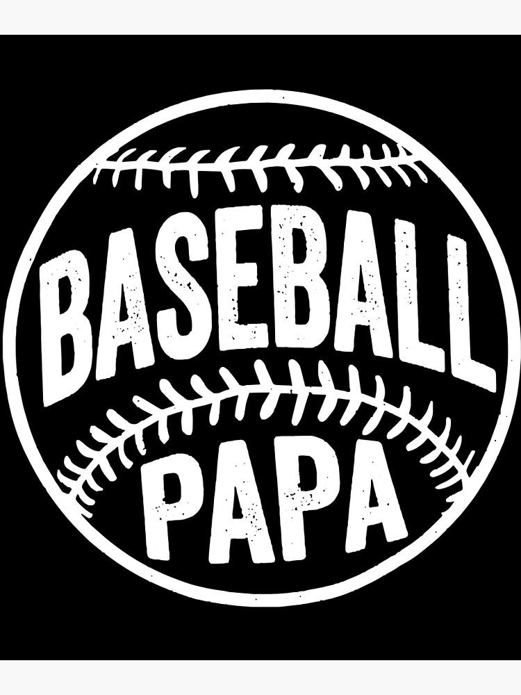 Lámina fotográfica «Papá de béisbol Entrenador Día del padre Papá de ...