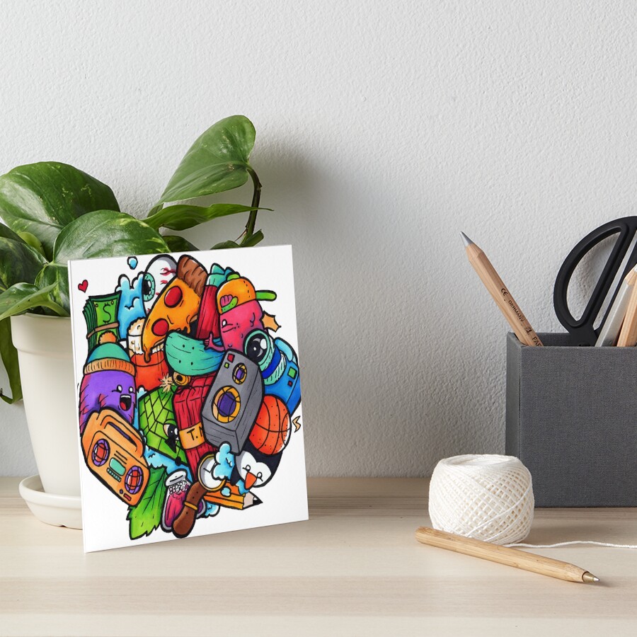 "Doodle Fun - Shrimpy Draws" Art Print for Sale by EadanShamir | Redbubble