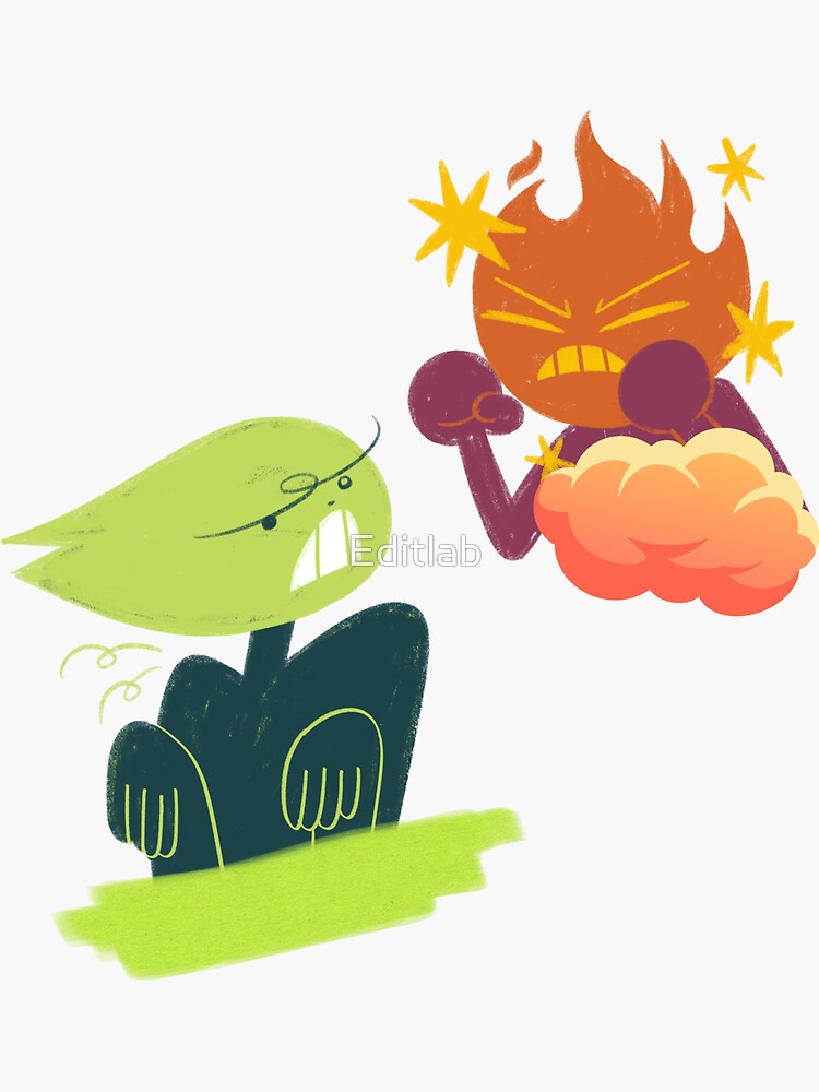 Pegatina «dibujos animados de nubes y sol» de Editlab | Redbubble