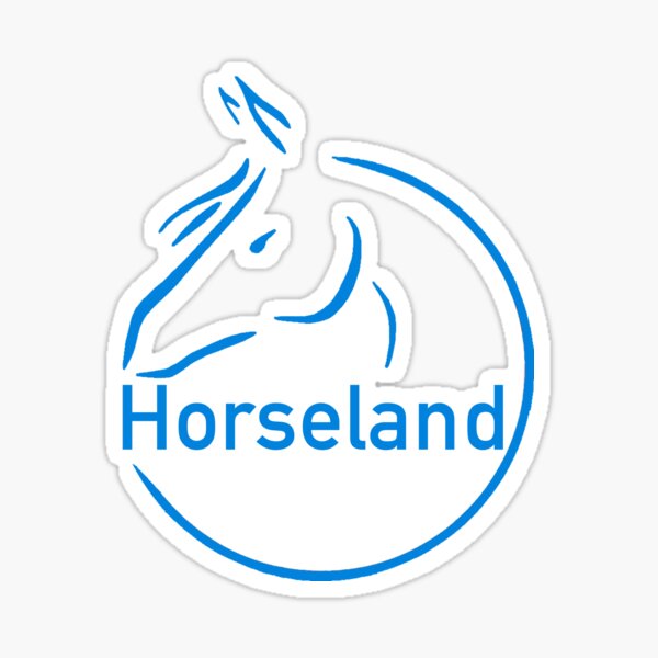 "Horseland" Sticker for Sale by DogBoss01 | Redbubble