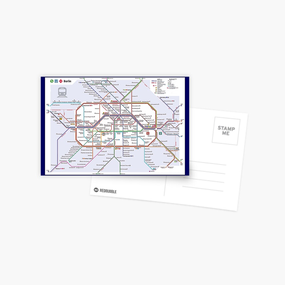"" Germany: 2022/today Berlin - Detailed network plan, dark blue ...