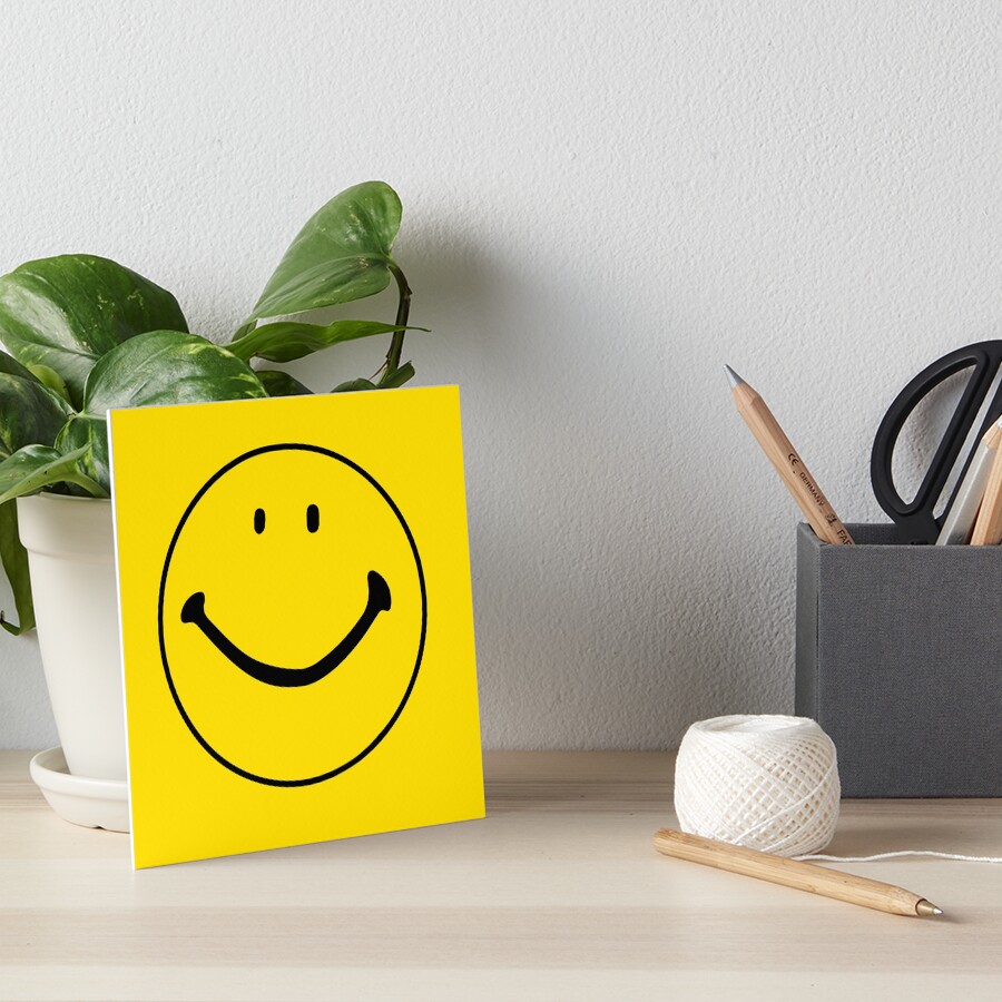 "The Original Smiley Face" Art Board Print by TeeCrates | Redbubble