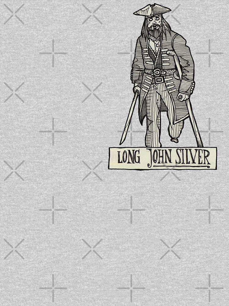 "Long John Silver." T-shirt for Sale by joreeman | Redbubble | pirate t ...