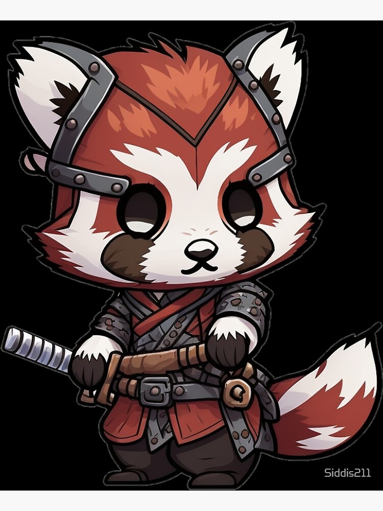 "Chibi Red Panda D&D Bloodhunter class | DnD animal classes collection ...