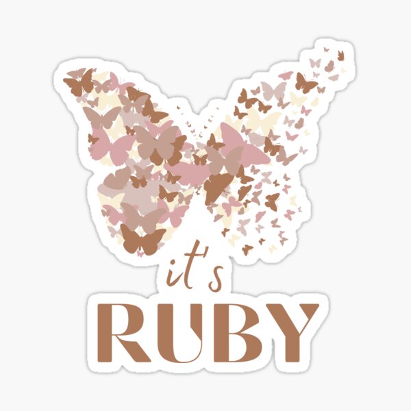 "It's Ruby - Ruby name " Sticker for Sale by NamesStore1 | Redbubble
