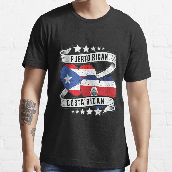 "Costa rican Puerto rican flag shirt Half Puerto rican and Half Costa ...