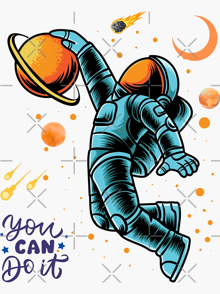 "You can do it man" Sticker for Sale by RonelM | Redbubble