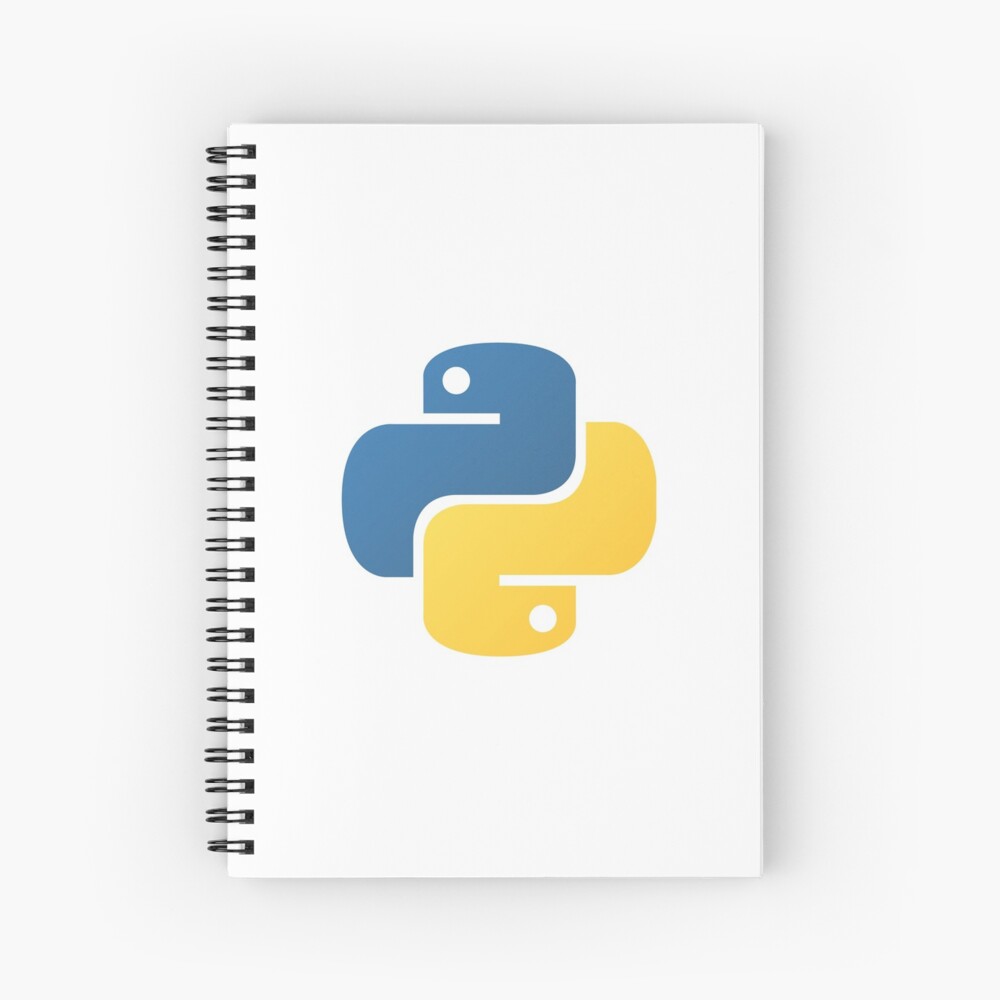 "Python logo" Spiral Notebook for Sale by hipstuff | Redbubble
