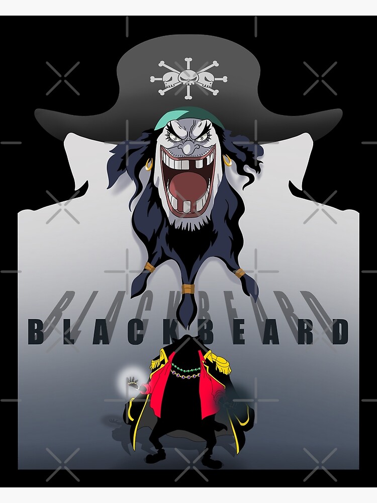 "One Piece Blackbeard Marshal D Teach" Poster for Sale by Artsbykk ...