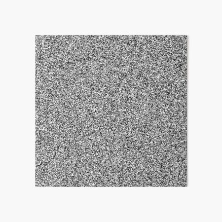 "White Noise - TV Static - Snow - Black and White" Art Board Print for ...