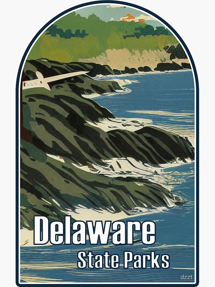 "Delaware State Parks Illustration" Sticker for Sale by dzzt | Redbubble
